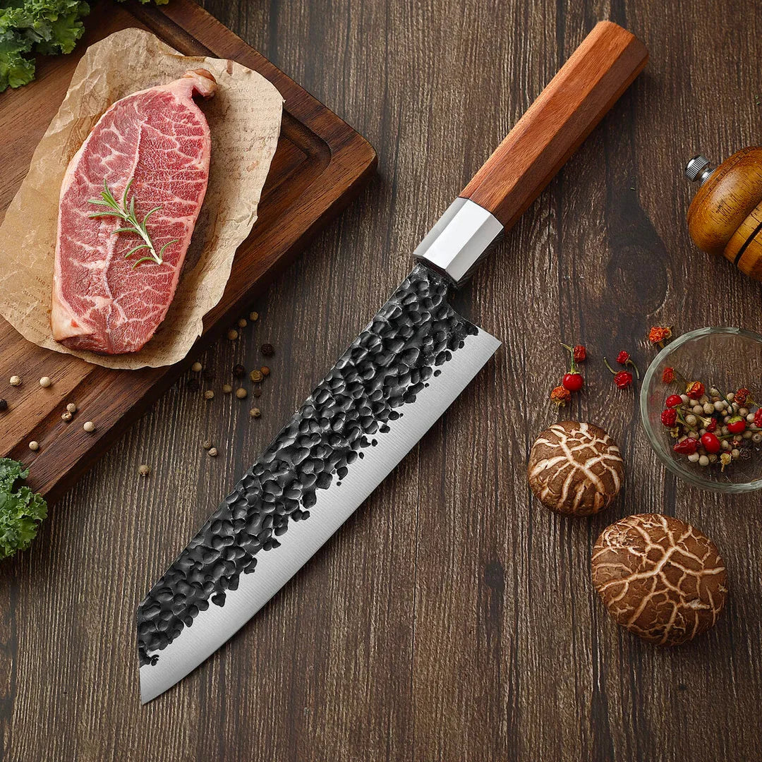 Faca Profissional Kiritsuke 100% em Aço Inox • Faca Kiri Esparta™