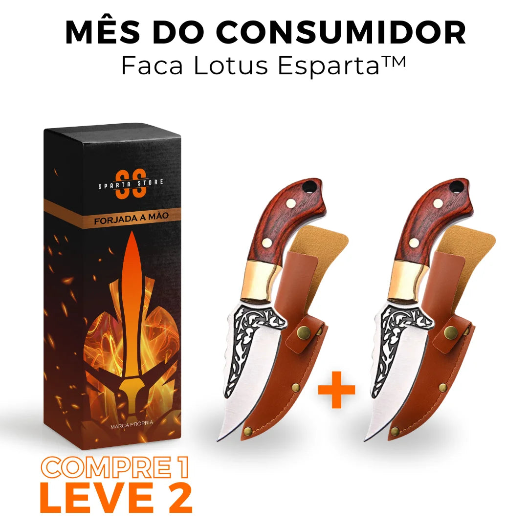 (COMPRE 1 LEVE 2) Mini Faca mais Famosa do Mundo • Faca Lotus Esparta